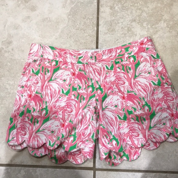 Lilly Pulitzer | Shorts | Lilly Pulitzer Buttercup Scallop Shorts 0 | Poshmark